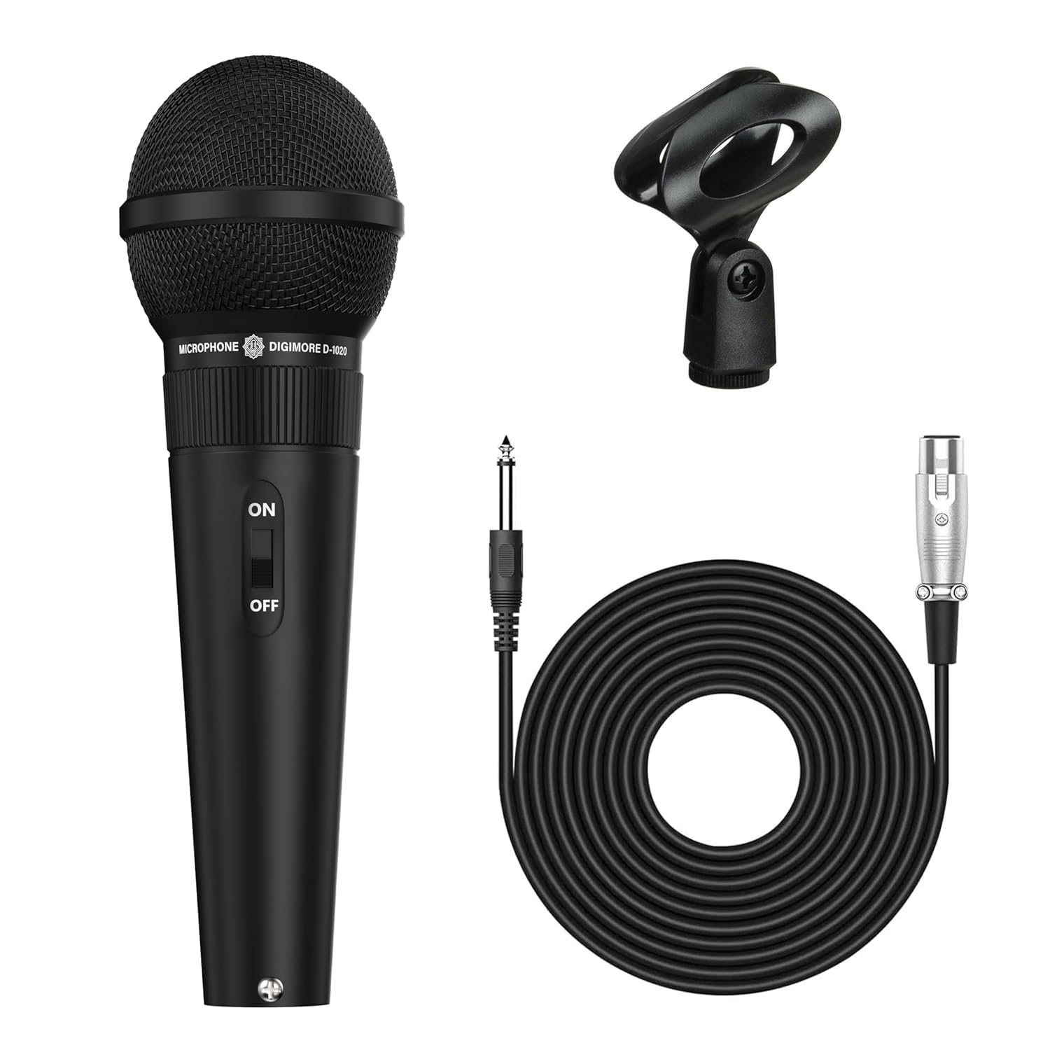 DIGIMORE Super-Cardioid Dynamic Microphone | Wired Mic with 20ft XLR C – My Store