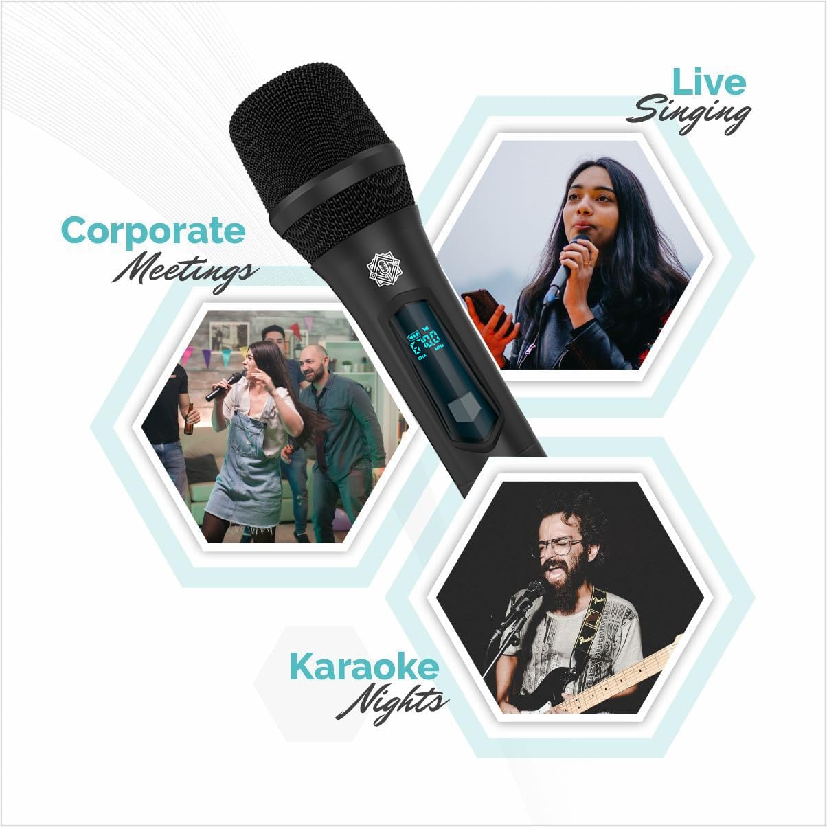 DIGIMORE Rechargeable Wireless Microphone| 6Hrs Battery | 200ft Range ...